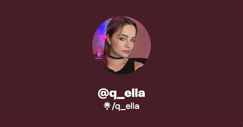 Q Ella Twitter Instagram Tiktok Twitch Linktree