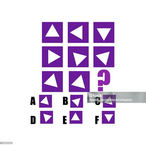 Iq 테스트입니다 정답을 선택 합니다 논리 작업 아이 들을 위한 교육 게임입니다 논리 Iq의 개발입니다 작업 게임 나오면 다음 벡터 일러스트 레이 션 교육에 대한 스톡 벡터