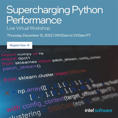 Intel Software On Linkedin Supercharging Python Performance