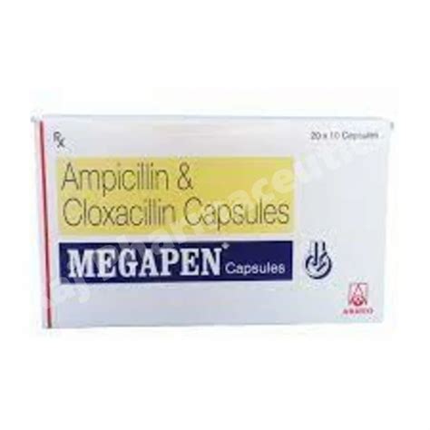 Ampicillin Cloxacillin Capsule Megapen At Rs 100 Stripe Ampicillin
