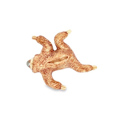 Cute Slow Sloths Ceramic Figurine Hand Made Painted Ceramic Animals De