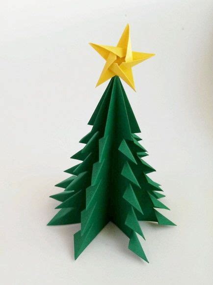Árvore Em Origami 12 Cm Decoração Natal Elo7 Produtos Especiais Árvores De Natal De