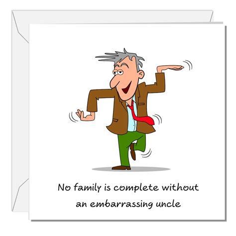 Funny Birthday Card For Special Uncle Brother Embarrassing Humorous Amusing 30th 40th 50th