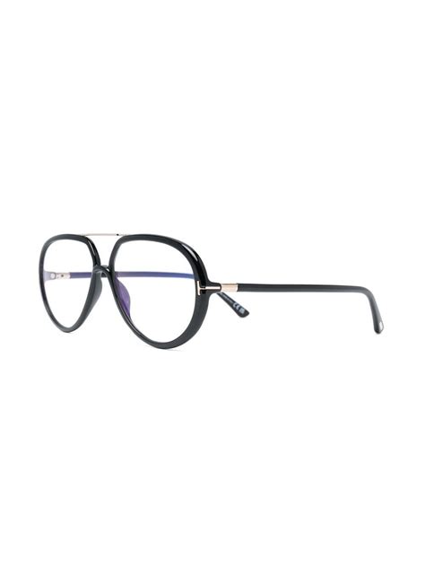 Tom Ford Eyewear T Shaped Hinge Pilot Frame Optical Glasses Farfetch