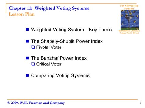 Weighted Voting Systems