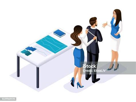 일찍 재단사 디자이너 클라이언트 비즈니스 레이디 회담 사업가 스튜디오 워크숍을 함께 작동 합니다 H 자신을 위해 노력 하는 기업 공예에 대한 스톡 벡터 아트 및 기타 이미지