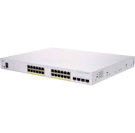 Cisco Cbs350 24p 4g Eu Managed 24 Port Ge Poe 195w 4x1g Sfp