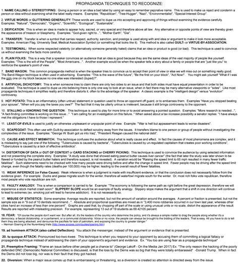 Stereotyping Propaganda Examples Sentences