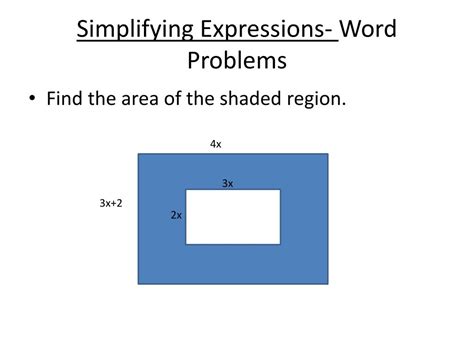 Ppt Simplifying Expressions Word Problems Powerpoint Presentation