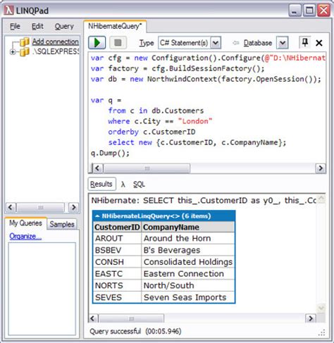 Oran Dennison Linq To Nhibernate In Linqpad