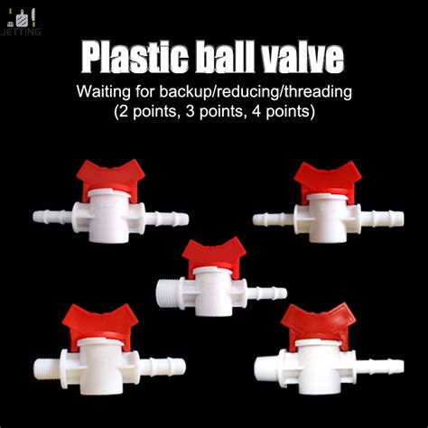 제어 밸브 물 탱크 커넥터 플라스틱 차단 밸브 튜브 수족관 공기 펌프 호스 커넥터 플라스틱 고정 볼 밸브 페인팅 용품and벽지 관리