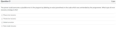 Solved You Need To Create An Lr Parsing Table For A Grammar
