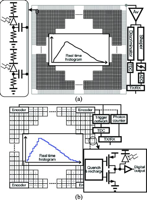 Architectures Of A Sipm Array With Analog Read Out And B Digital Sipm Download Scientific