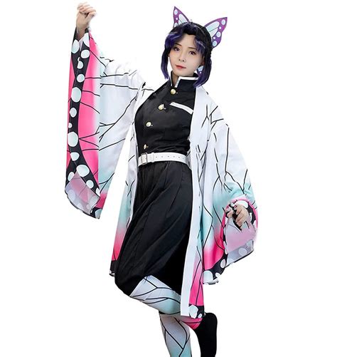 Buy Goodern Anime Kochou Shinobu Cosplay Costume For Adult Women Anime Shinobu Role Play Kimono