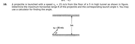 figure shows a projectile thrown with speed u 20 m s at an angle 30