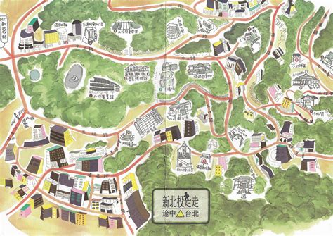 台北手繪地圖 map taipei