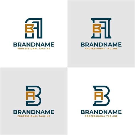 Premium Vector Elegant Letter Ab And Ba Monogram Logo Suitable For Business With Ab Or Ba Initials