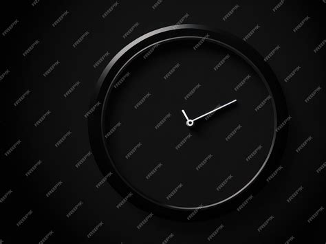 Premium Ai Image A Black Clock With The Time Of 12 30 On It