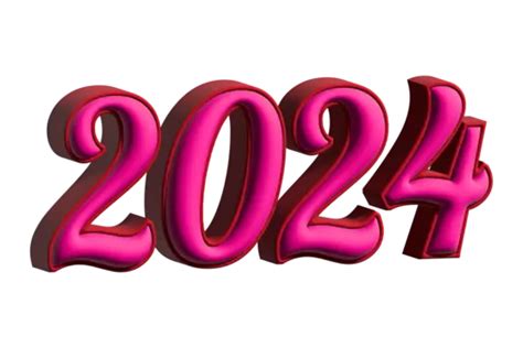 新的一年 2024 年 3d圖片png去背圖 矢量圖案素材 免费下载 Pngtree