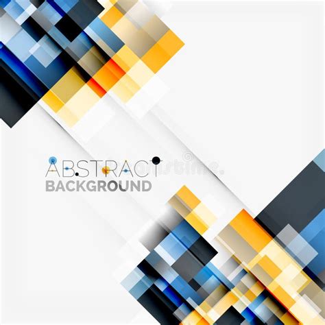 Abstract Blocks Template Design Background Stock Vector Illustration Of Overlapping Geometric