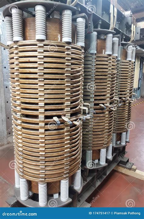 Internal Parts Core And Coils Of Three Phase Distribution Transformer