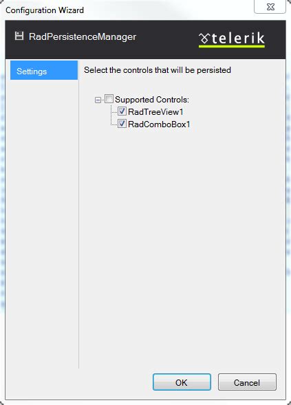 Telerik Web Forms Persistence Framework Radpersistencemanager Telerik