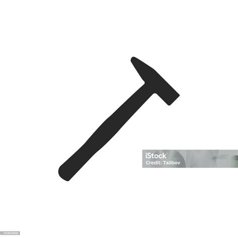 망치 아이콘입니다 벡터 일러스트입니다 작업자 도구 아이콘입니다 0명에 대한 스톡 벡터 아트 및 기타 이미지 0명 강철 공구상자 Istock