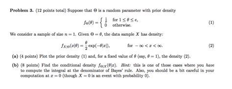 solved suppose that theta is a random parameter with prior