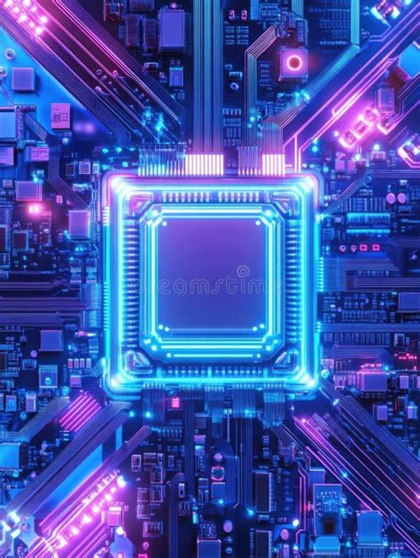 Microprocessor Silicon Chip Stock Image Image Of View Technology 363046865