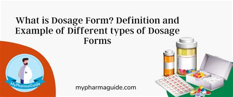 Dosage Form Definition And Example Of Different Types Of Dosage Forms