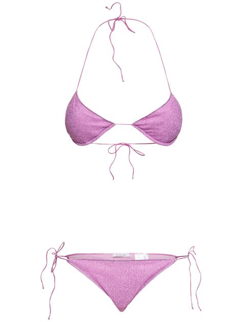 Oséree Swimwear Lumière Microkini Bikini In 绿色 Modesens