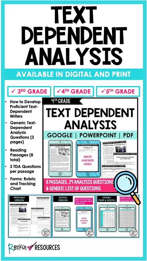 Text Dependent Analysis Tda Text Evidence Artofit