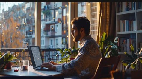 premium photo professional male programmer writing code on laptop while working from home