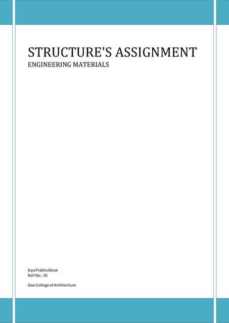 Structure Assignment On Engineering Materials Pdf