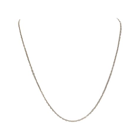 Yellow Gold Diamond Cut Cable Chain Necklace 14k Italy For Sale At 1stdibs