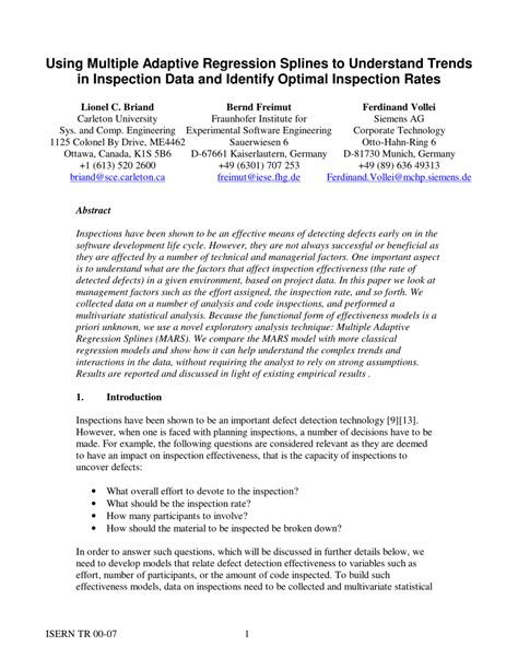 Pdf Using Multiple Adaptive Regression Splines To Understand Trends