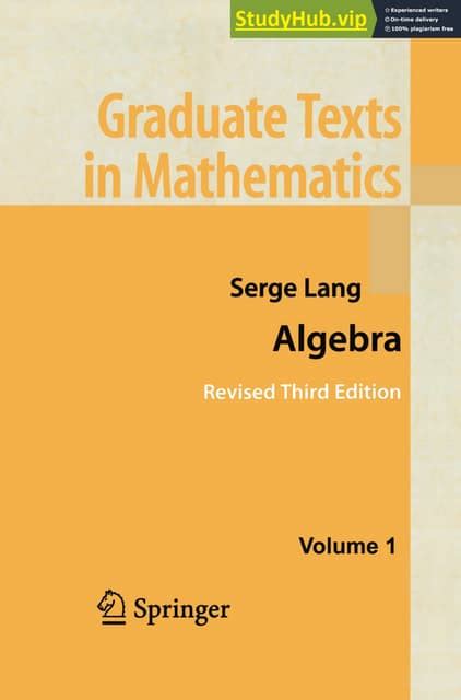 Algebra Serge Lang Pdf