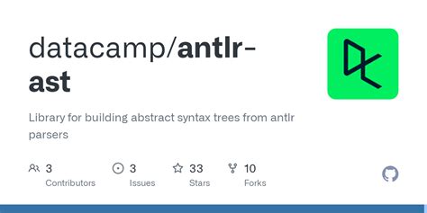 GitHub Datacamp Antlr Ast Library For Building Abstract Syntax Trees From Antlr Parsers
