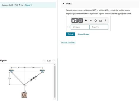Solved Suppose That K 145 N M Figure 1 Part A Determine