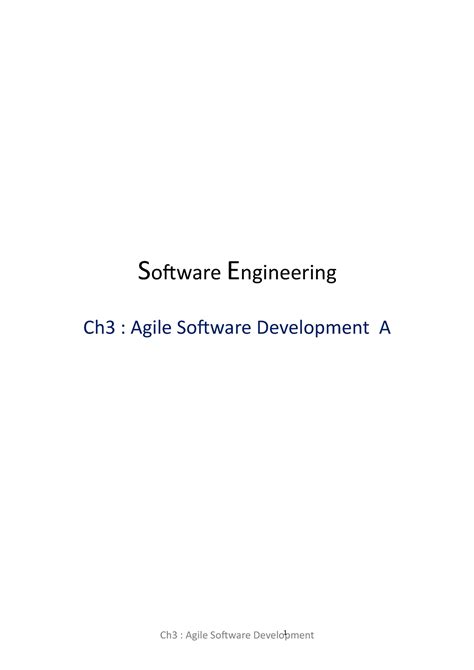 Software Engineering Agile Software Development 1 Automated Testing