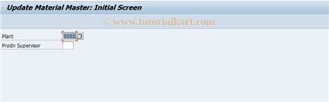 CA SAP Tcode Update Material Master CA SAP Tcode Update Material Master