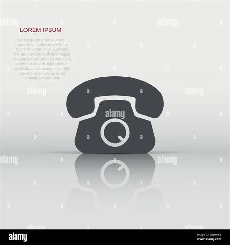 Mobile Phone Icon In Flat Style Telephone Talk Vector Illustration On White Isolated Background