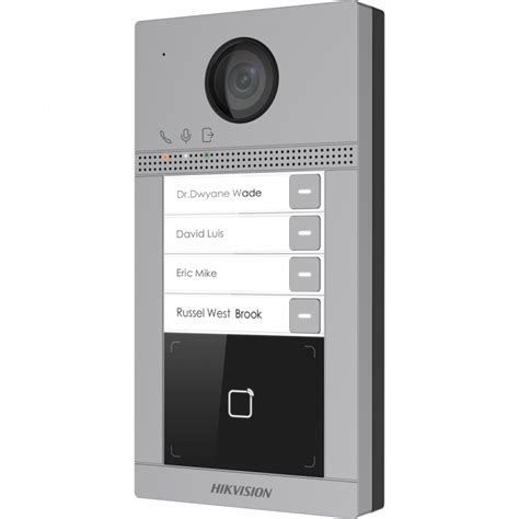 Hikvision Ip 4 Button Villa Intercom With Prox Loyal Security