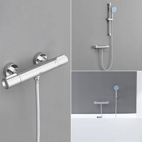 Mezclador Termostático De Ducha Cromado Grifo Ducha Termostático Anti