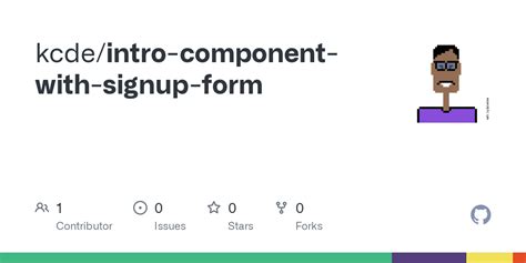 Github Kcde Intro Component With Signup Form