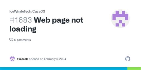 Web Page Not Loading · Issue 1683 · Icewhaletechcasaos · Github