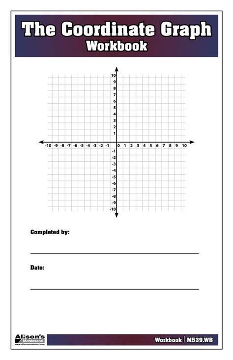 Montessori Materials The Coordinate Graph Workbook