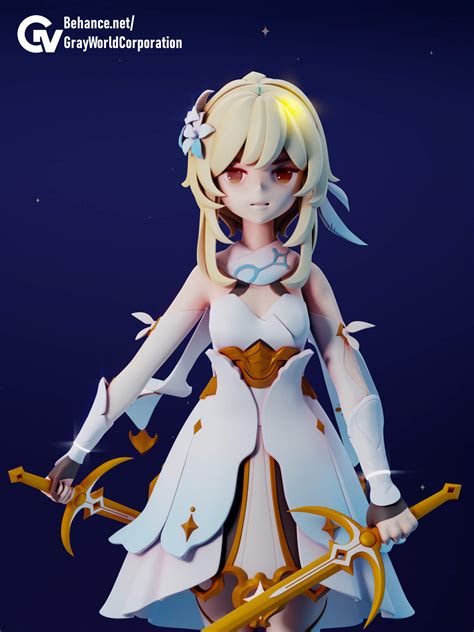 Lumine Genshin Impact 3d Print Model By Gray World Corporation