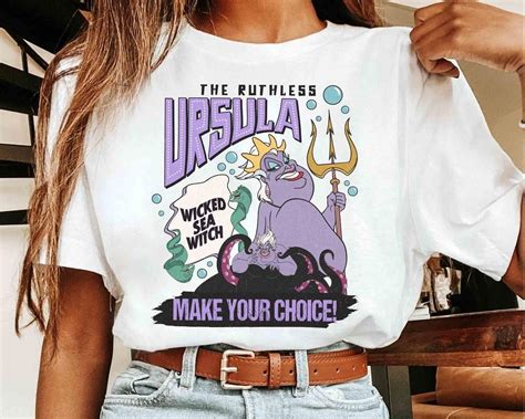 Disney Villains Ursula The Little Mermaid T Shirt Sea Witch Ursula