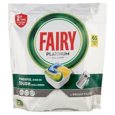 Почистващ препарат за съдове капсули Fairy Platinum 65 броя Emag Bg
